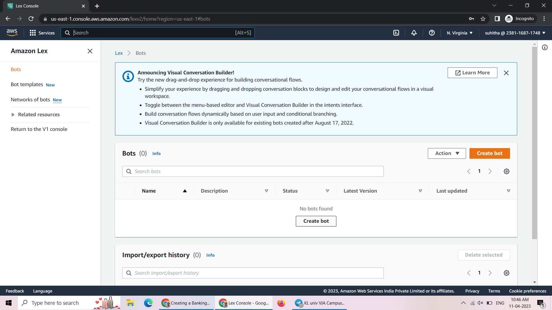GitHub - SuhithaR/CSC-BANKING-BOT-AWS: CSC ACADAMIC PROJECT CREATED A ...