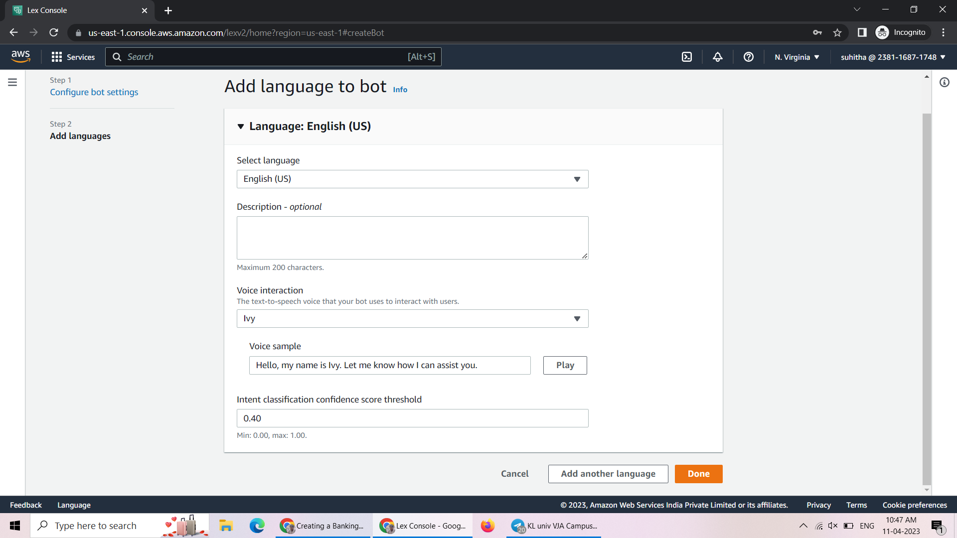 GitHub - SuhithaR/CSC-BANKING-BOT-AWS: CSC ACADAMIC PROJECT CREATED A ...