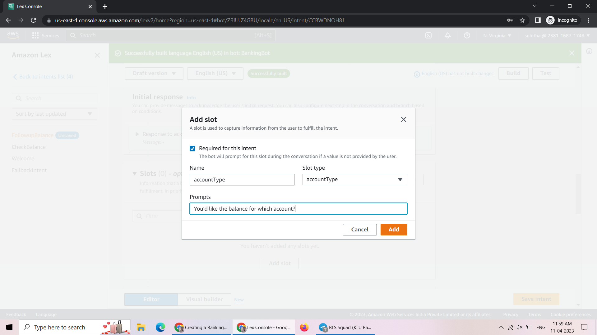 GitHub - SuhithaR/CSC-BANKING-BOT-AWS: CSC ACADAMIC PROJECT CREATED A ...