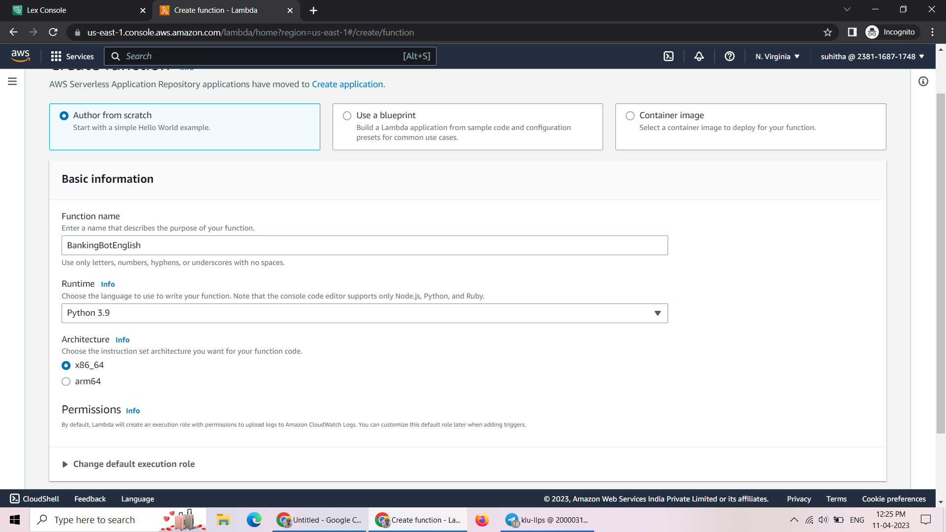 GitHub - SuhithaR/CSC-BANKING-BOT-AWS: CSC ACADAMIC PROJECT CREATED A BANKING BOT