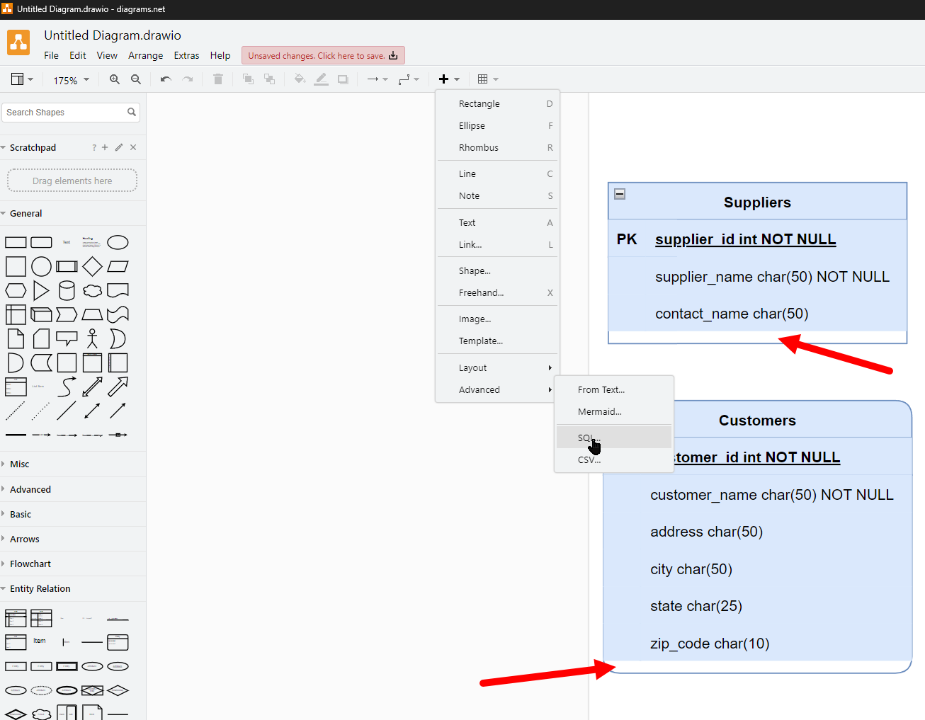 Incomplete Bottom Fill On Entities Generated From Sql · Issue 3288 · Jgraphdrawio · Github