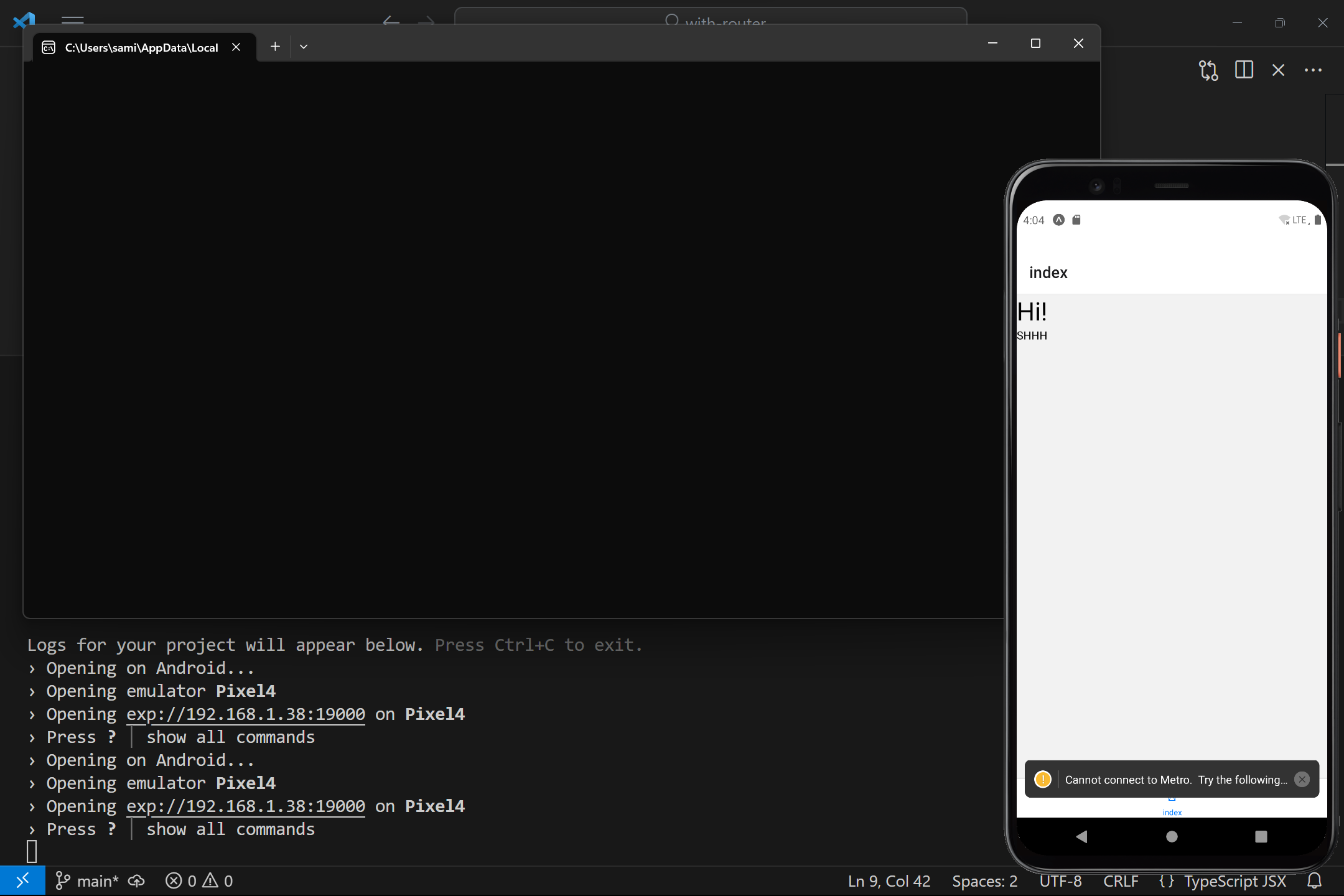 Annoying empty cmd window. · Issue #187321 · microsoft/vscode · GitHub