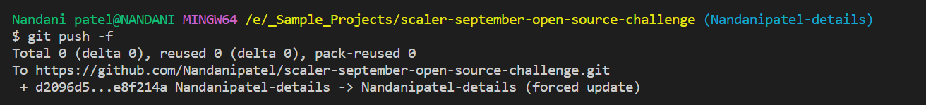 Challenges: Nandani · Issue #65 · scaleracademy/scaler-september-open-source-challenge-2022 · GitHub
