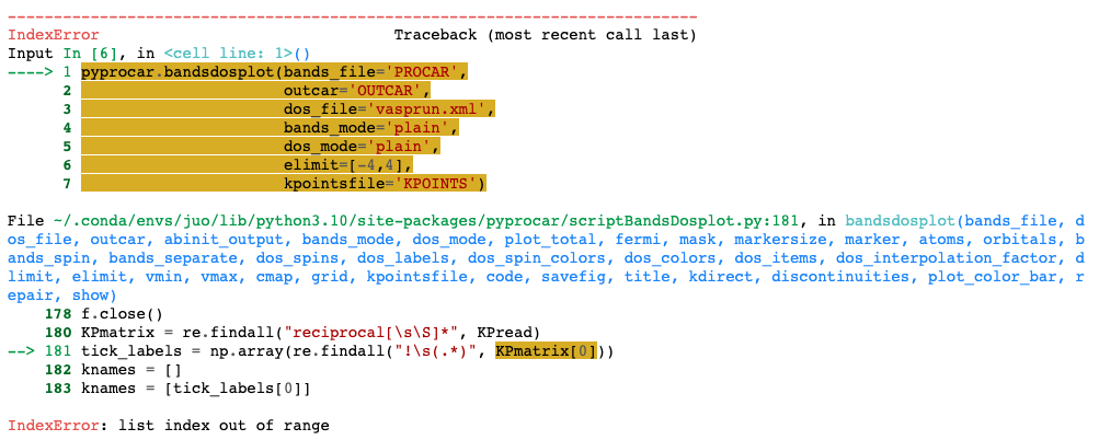 Bandsdosplot error · Issue #93 · romerogroup/pyprocar · GitHub