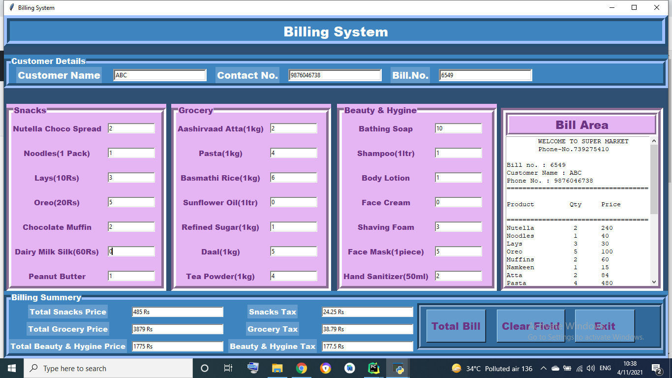 GitHub - prernask/Super-Market-Billing-Software: Billing system for super market
