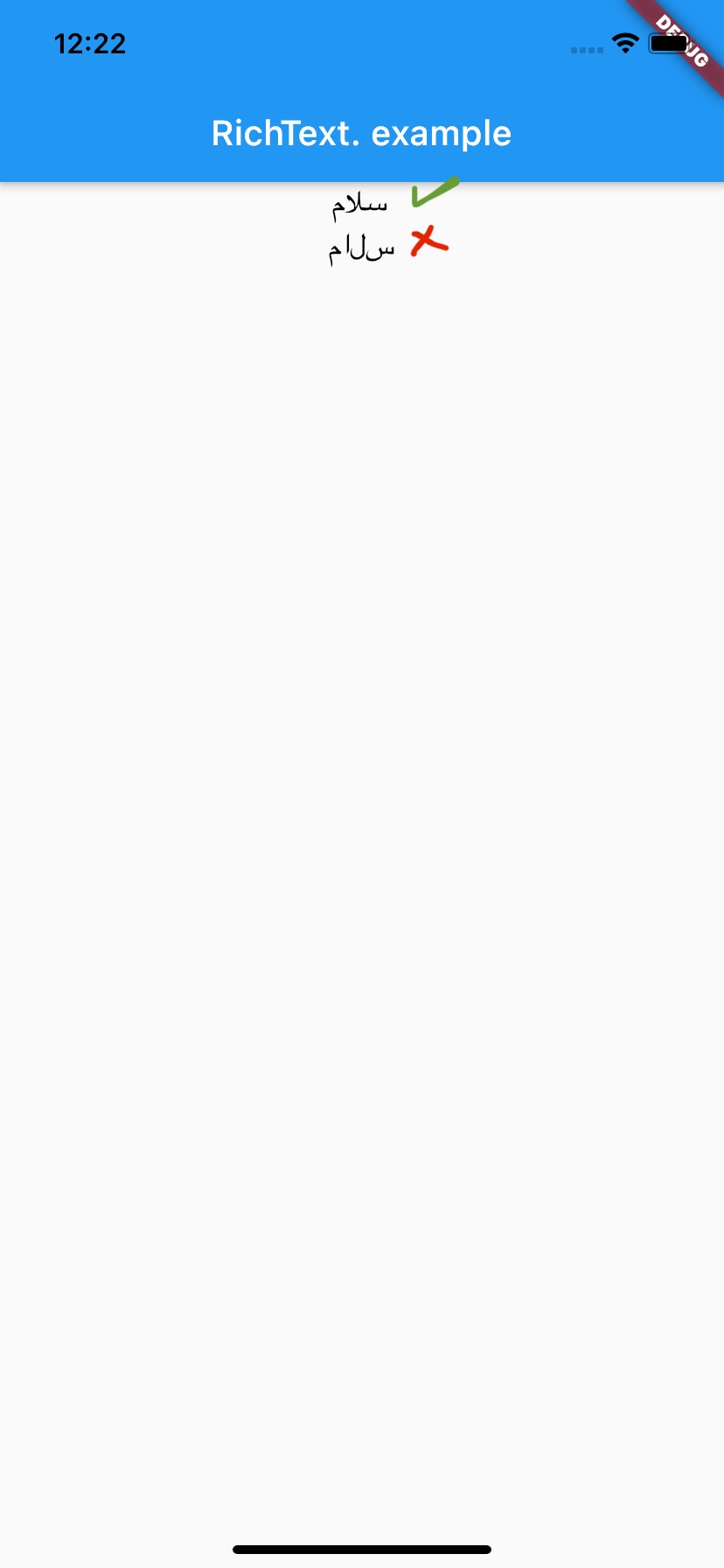 Textspan Showing Splited Letters When Adding Style In Arabic Utf8 3970