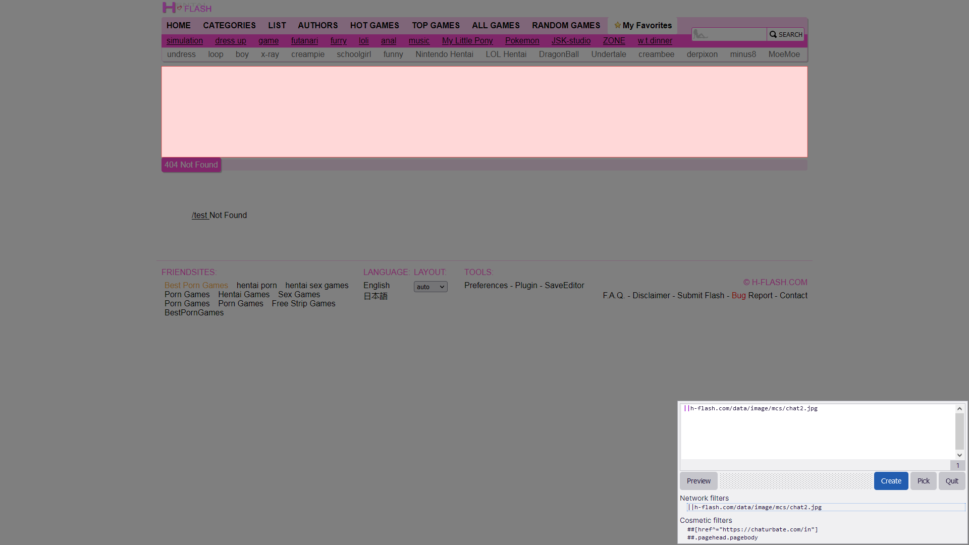 [nsfw] h-flash.com: ads · Issue #16971 · uBlockOrigin/uAssets · GitHub