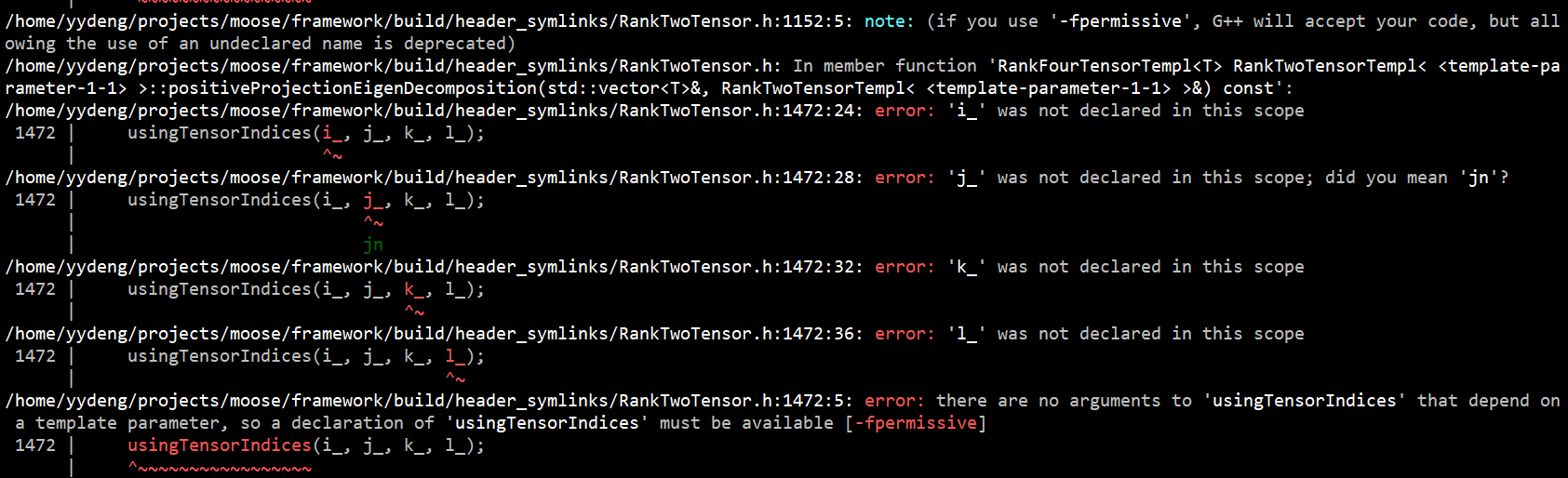 Error reported after "make" · idaholab moose · Discussion #22510 · GitHub