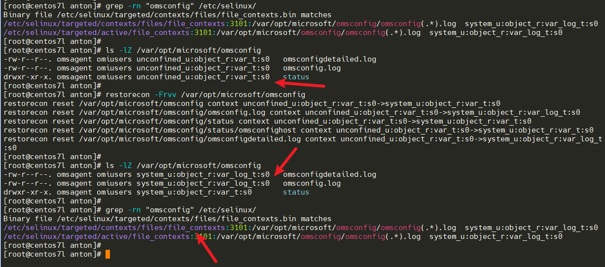 selinux omsconfig rule does not take effact. · Issue #1520 · microsoft/OMS-Agent-for-Linux · GitHub