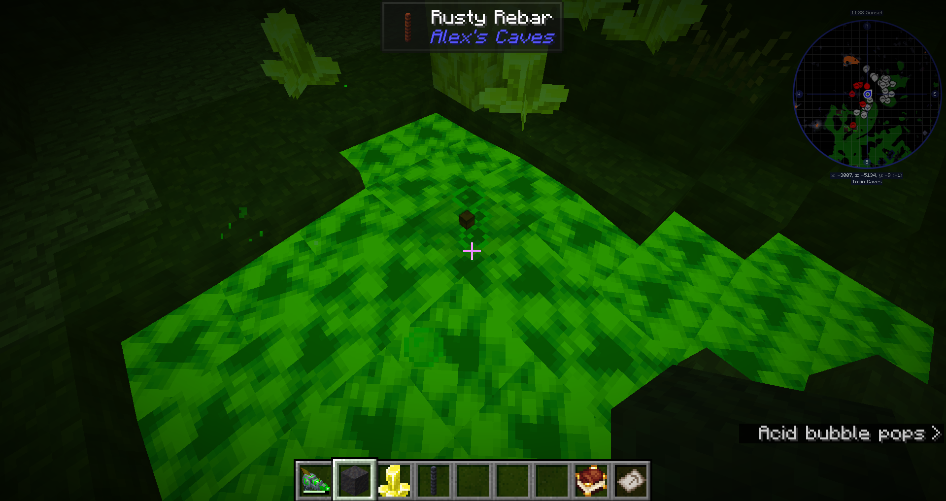 sulfur crystals become acid source block on contact with flowing · Issue #324 · AlexModGuy ...