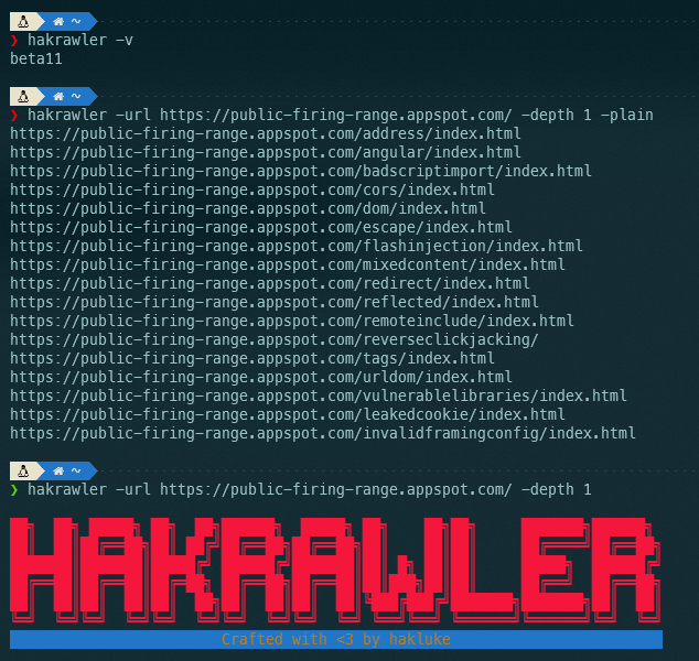hakrawler -url https://public-firing-range.appspot.com/ -depth 1 doesn't return anything · Issue ...