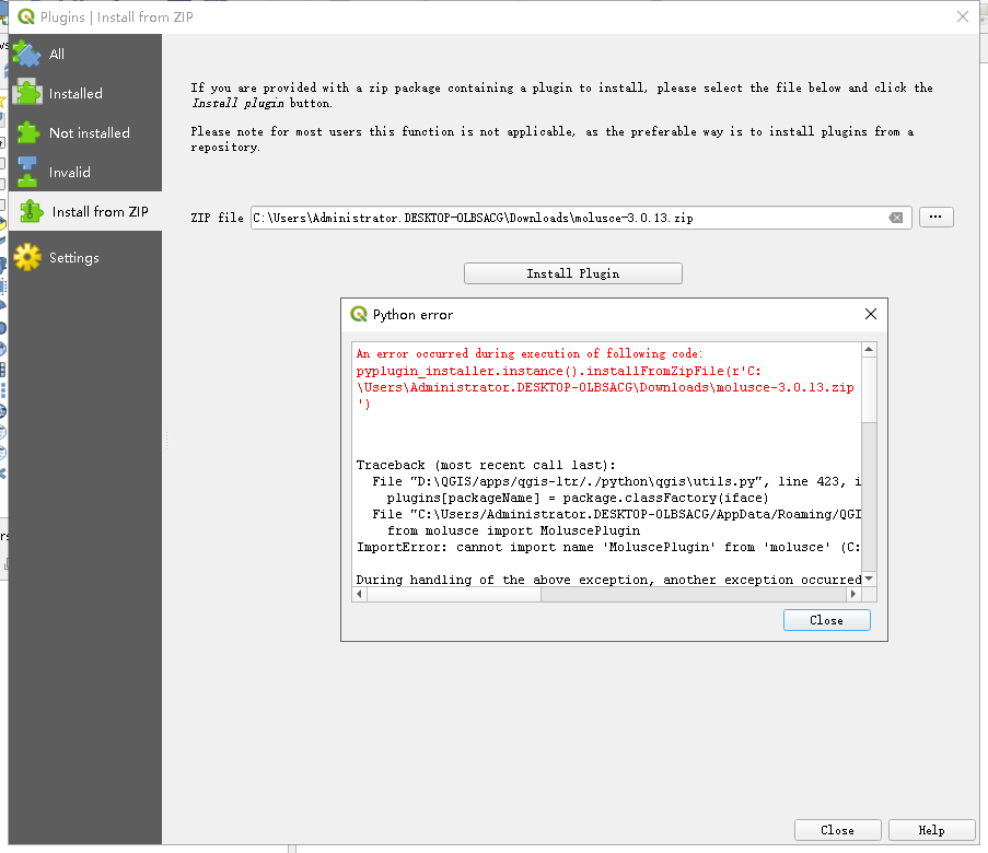 can not use in qgis3.x · Issue #51 · nextgis/qgis_molusce · GitHub