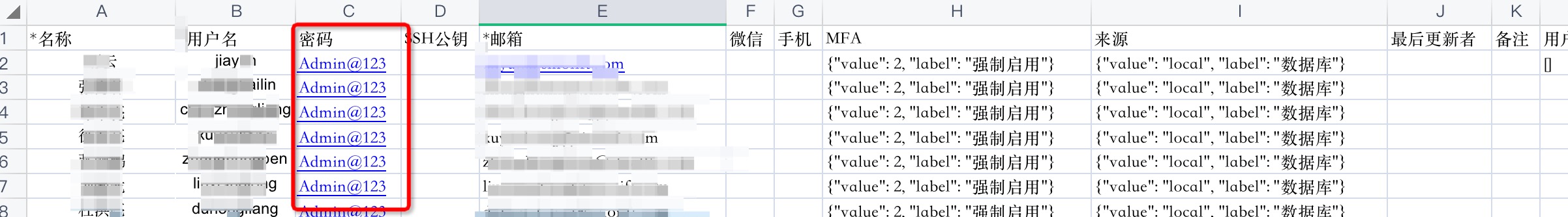 [Bug] V3.0*通过表格批量导入用户（含初始密码）后密码不匹配 · Issue #9808 · jumpserver/jumpserver · GitHub