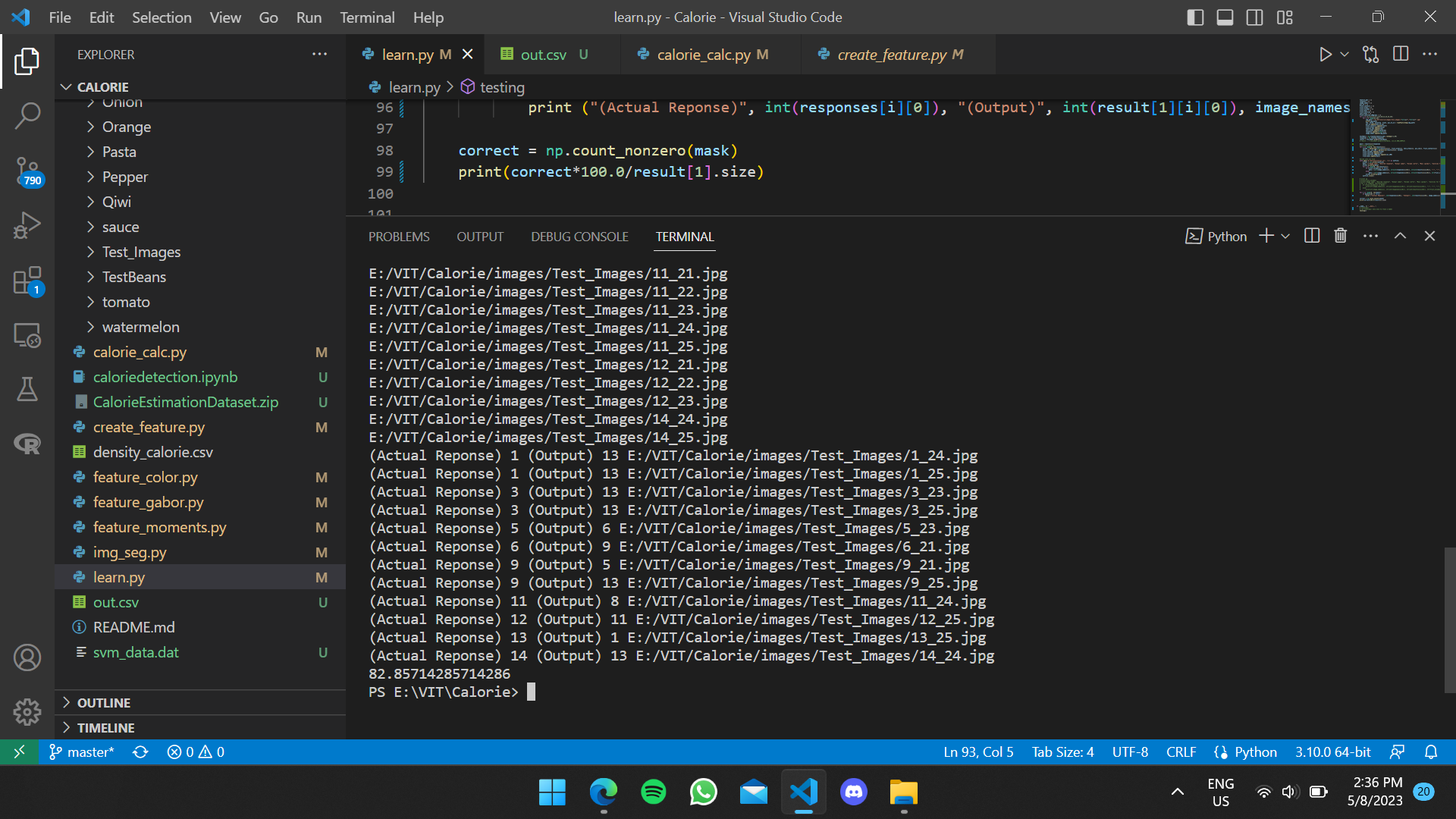 GitHub - clanguser/calorie-ml: Built an ML model from a dataset of 13 ...