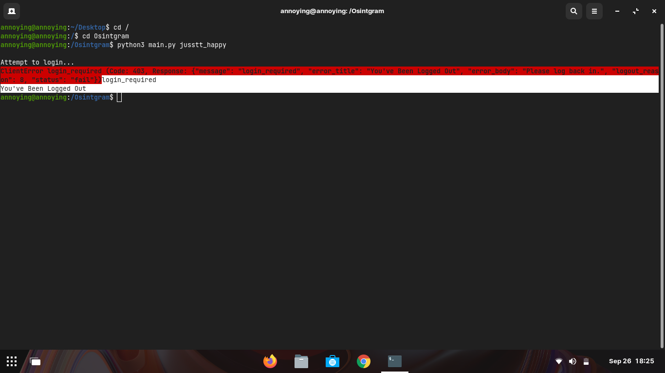 how to re-login · Issue #329 · Datalux/Osintgram · GitHub