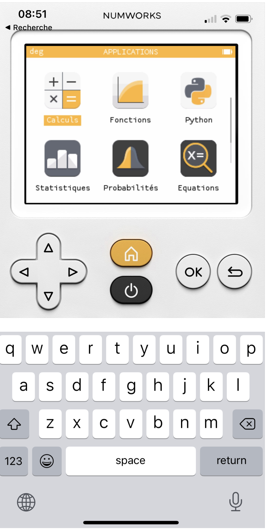 Use phone keyboard in emulator · Issue #1879 · numworks/epsilon · GitHub