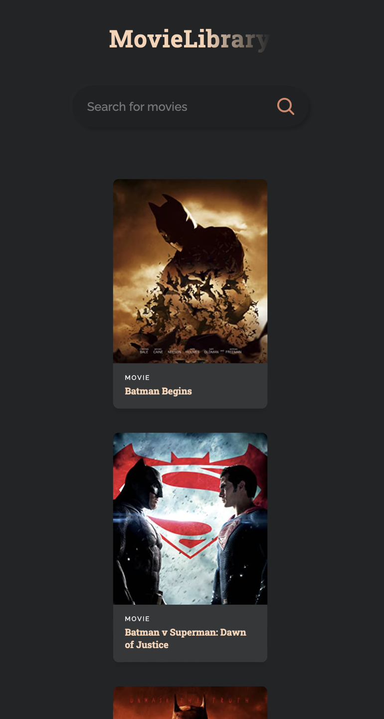 GitHub - elijahmuraoka/MovieLibrary