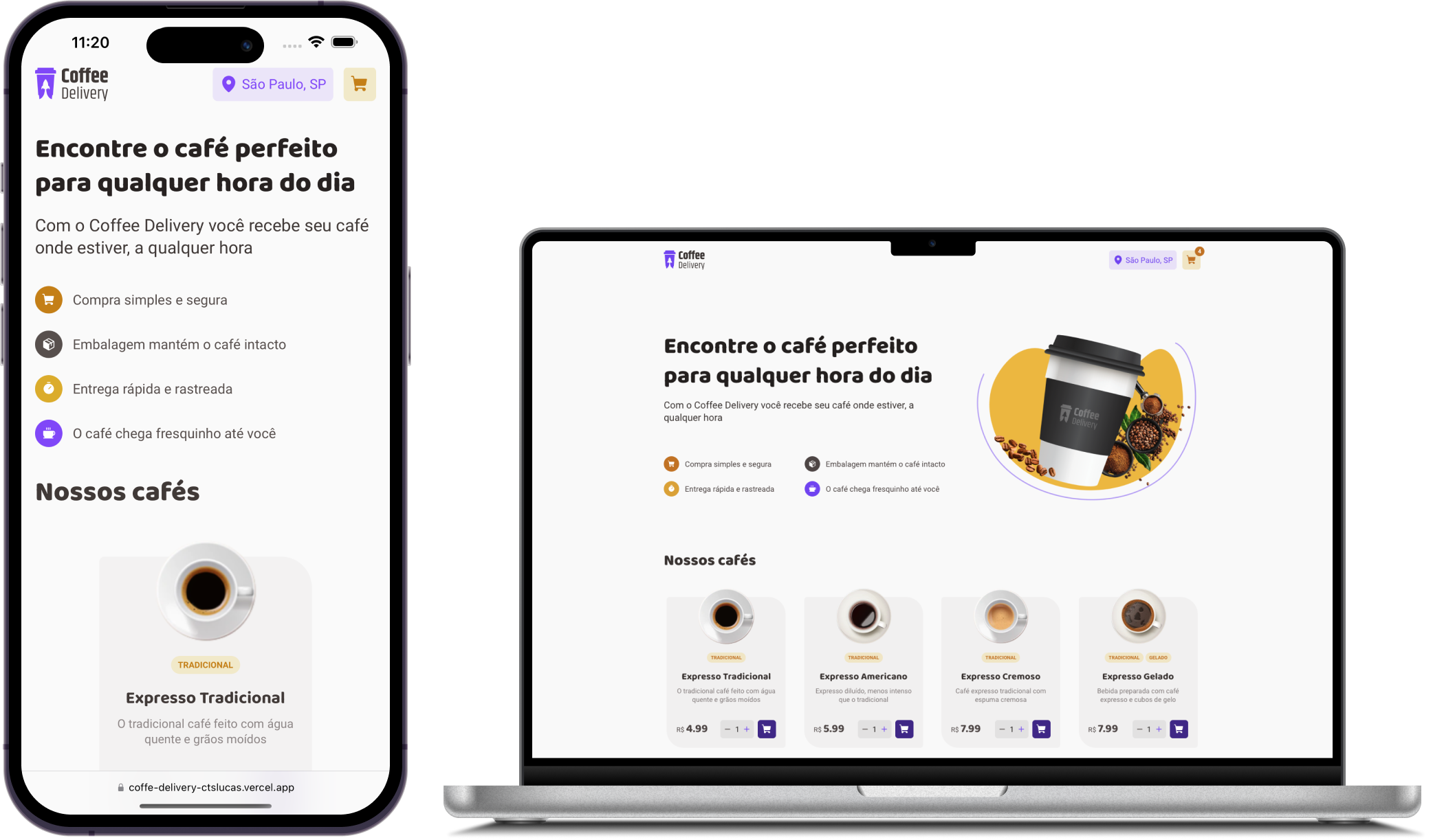 GitHub - CtsLucas/coffee-delivery: 2º Desafio do Módulo de React JS ...