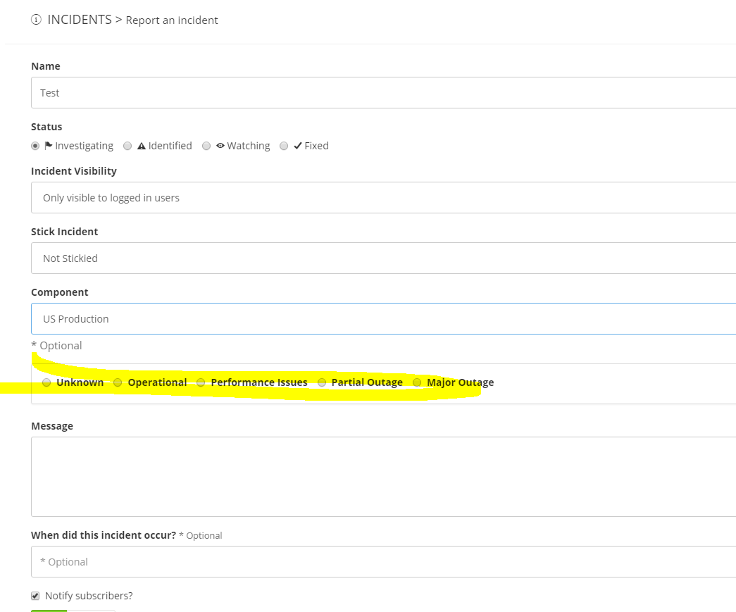 The component status field is required when component id is present · Issue #2798 · cachethq ...