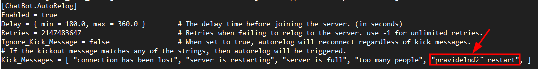 [BUG] Czech symbols in the ini file (Autorelog problem) · Issue #2476 · MCCTeam/Minecraft ...