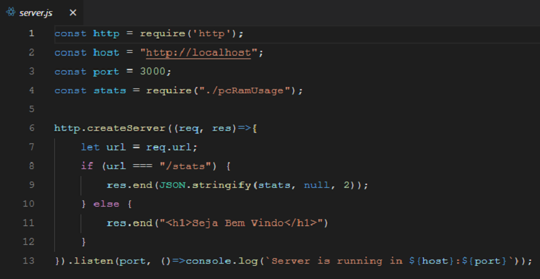 GitHub - rosivaldocamjr/Projeto-Servidor-Node: Servidor Node e App de Gerenciamente de Memória RAM