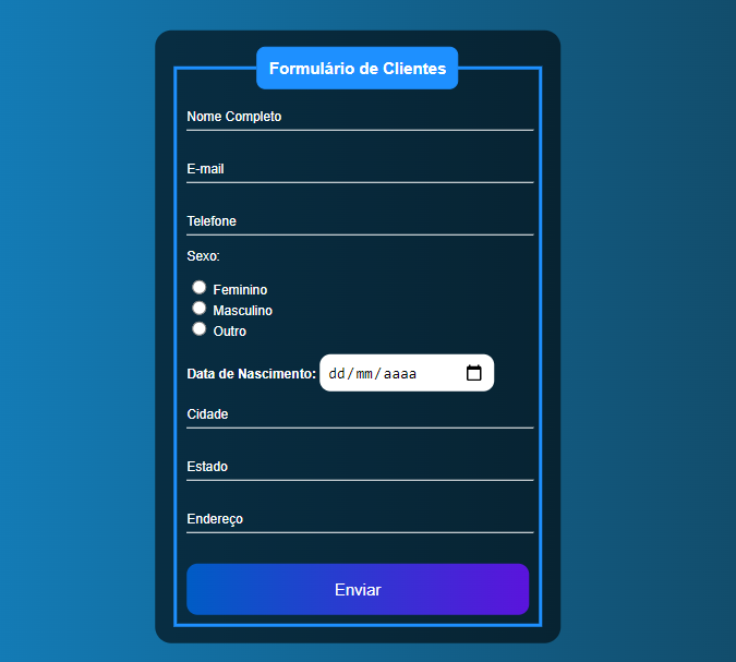 GitHub - rosivaldocamjr/Formulario-Clientes-Desktop: Formulario de ...