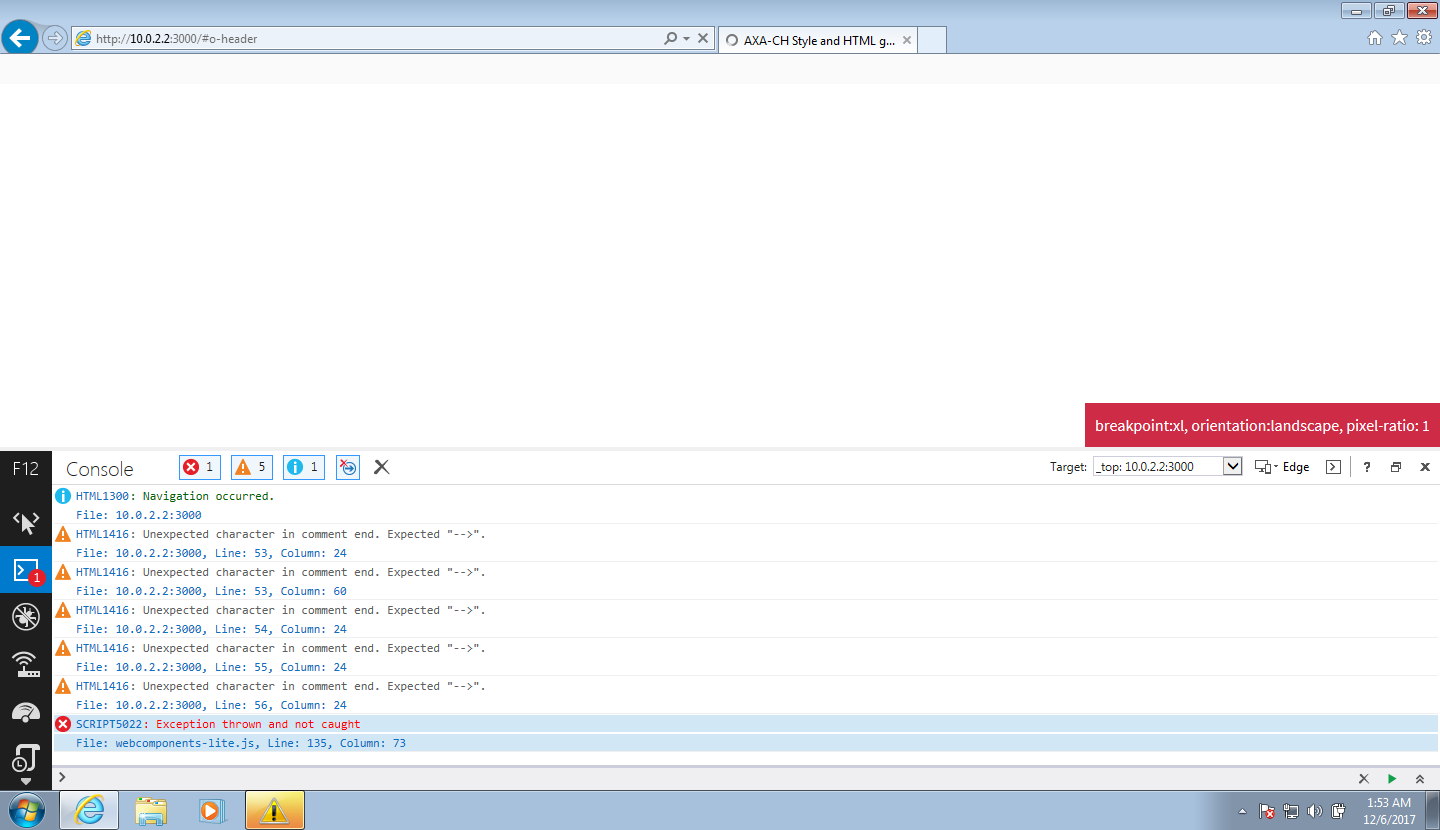 IE SCRIPT5022: Exception thrown and not caught · Issue #36 · axa-ch-webhub-cloud/pattern-library ...