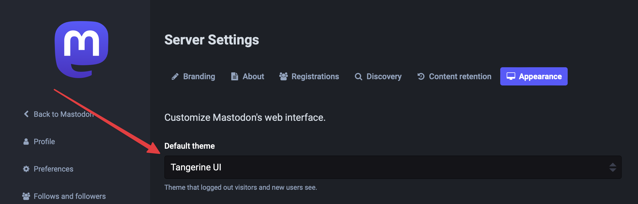 GitHub - nileane/TangerineUI-for-Mastodon: A Tangerine redesign for Mastodon's Web UI. 🍊🐘