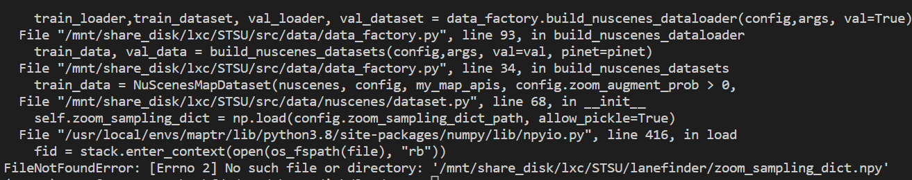 Missing File 'zoom_sampling_dict.npy' · Issue #13 · ybarancan/STSU · GitHub
