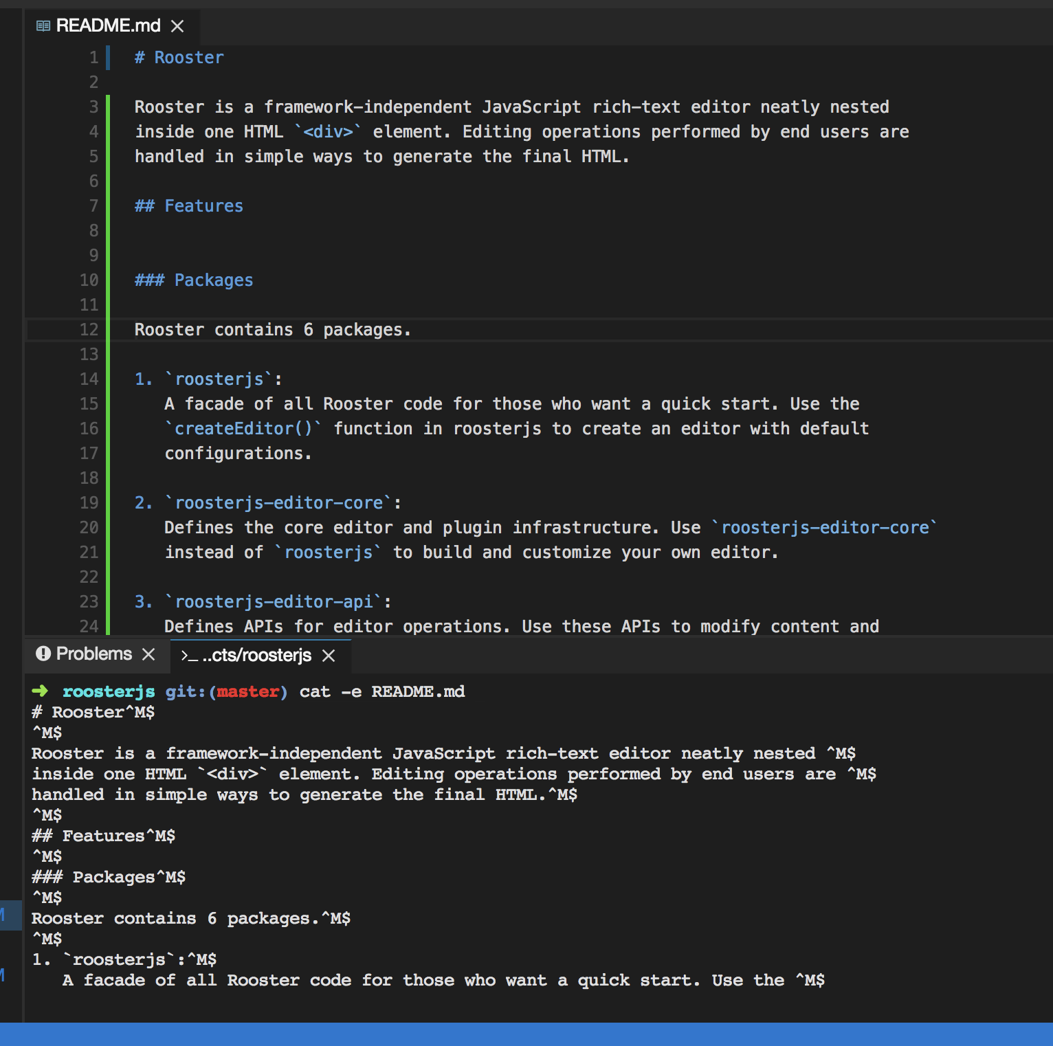 [git] Dirty Diff is confused by CRLF · Issue #2177 · eclipse-theia/theia · GitHub