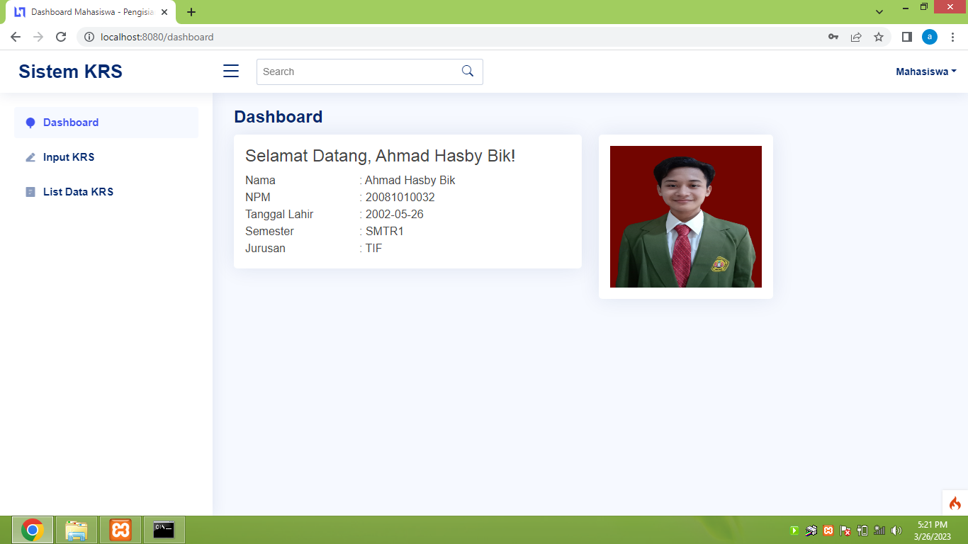 GitHub - AhmadHasbyBik/Aplikasi_Pengisian_KRS.CI4: Mahasiswa dan Admin Page