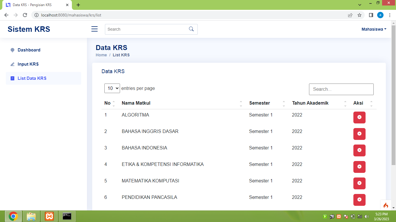 GitHub - AhmadHasbyBik/Aplikasi_Pengisian_KRS.CI4: Mahasiswa dan Admin Page