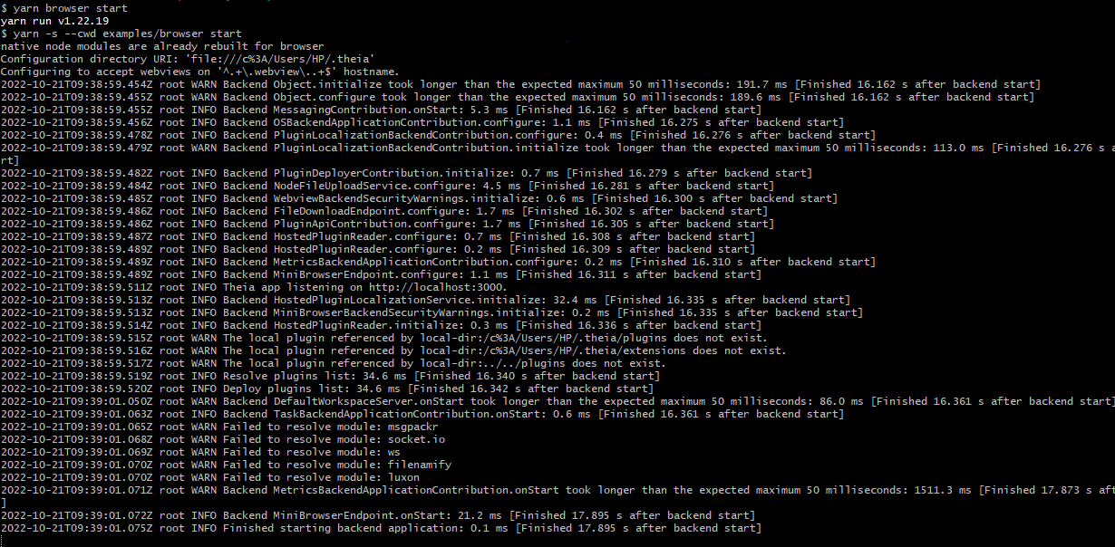 Modulenotfound · Eclipse Theia Theia · Discussion 11791 · Github