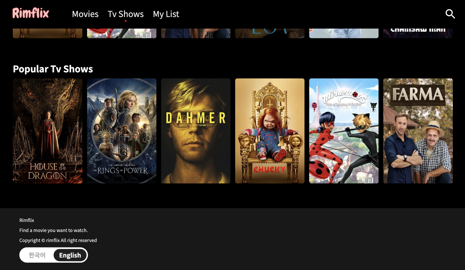 GitHub - talentforest/rimflix: 🎞 좋아하는 영화를 찾아보고 나만의 포토카드도 만들어보세요.