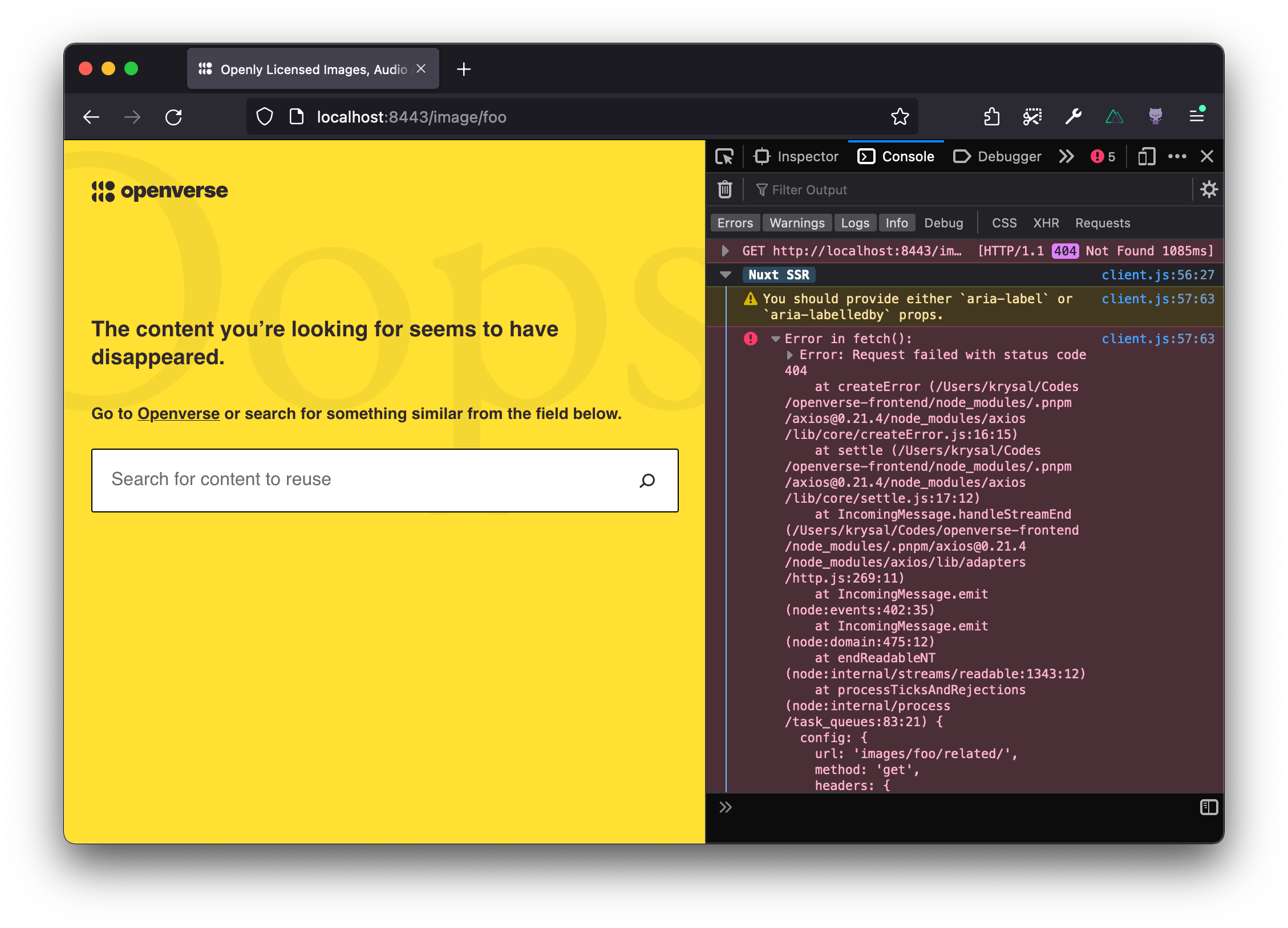 Navigate to the image detail page with an invalid id breaks it · Issue #980 · WordPress ...