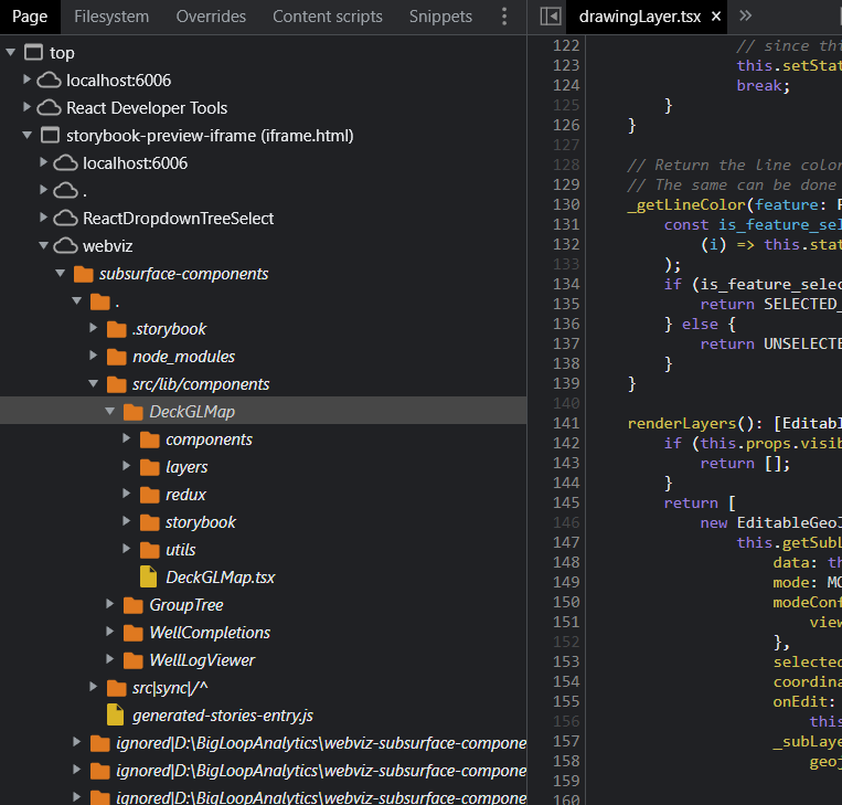 Expose original source code for debugging in storybook · Issue #768 · equinor/webviz-subsurface ...