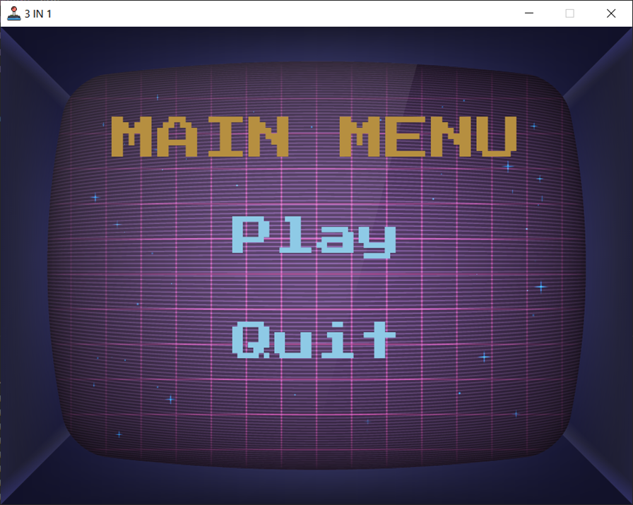 GitHub - Aboba-inc/3-in-1: 3 in 1 game made in Python using Pygame