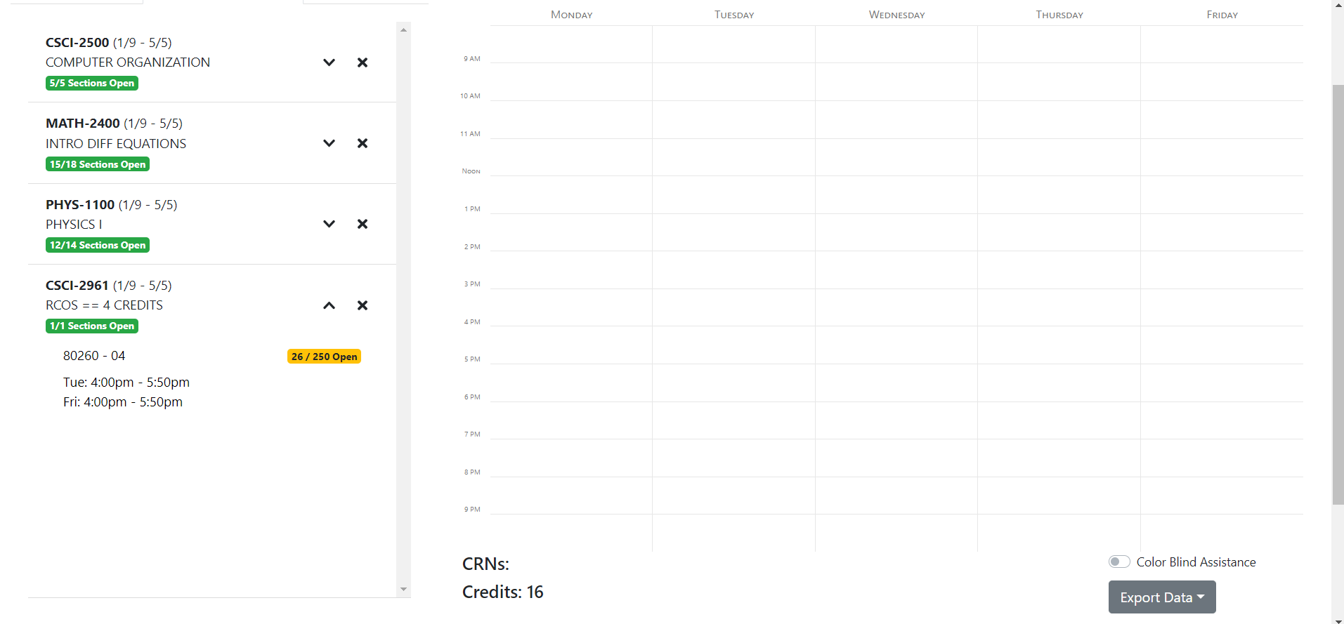 Schedule Disappearing When Deselecting Course · Issue #666 · YACS-RCOS/yacs.n · GitHub