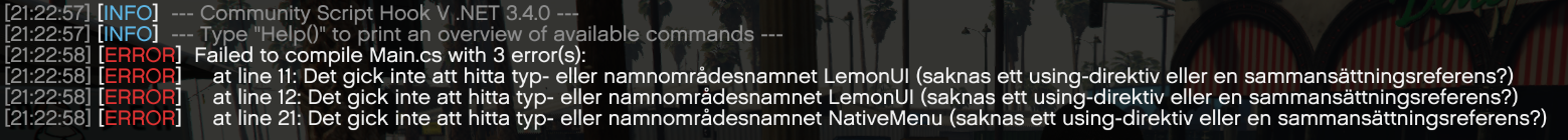 Failed to compile script · Issue #80 · LemonUIbyLemon/LemonUI · GitHub