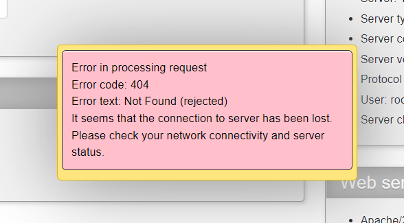 Error in processing request. Error code: 404 · Issue #17539 ...