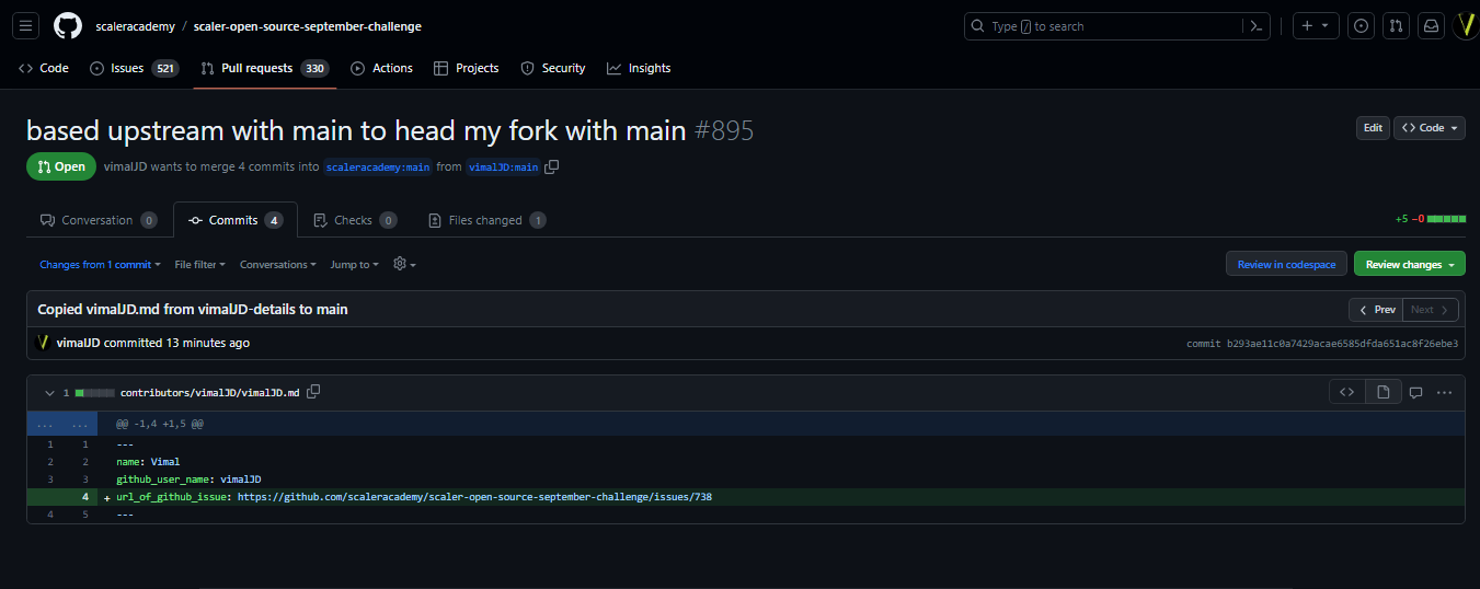 #30 days Challenge: [ Vimal ] · Issue #738 · scaleracademy/scaler-open-source-september ...