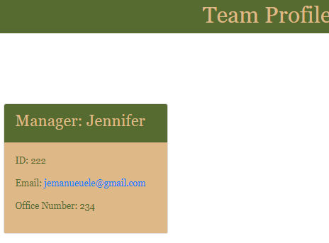 GitHub - jenemanuele/Team-Profile-Generator