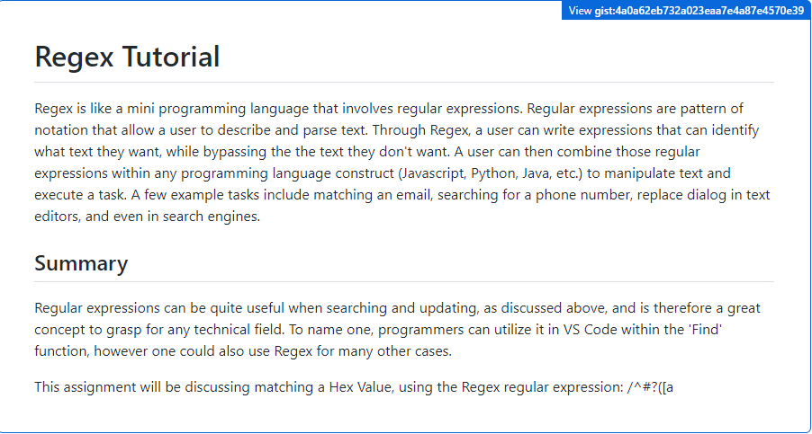 GitHub - jenemanuele/Regex-Tutorial