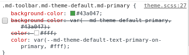 [Theme] --md-theme-default-primary and accent transparent on some components · Issue #1822 ...