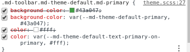 [Theme] --md-theme-default-primary and accent transparent on some components · Issue #1822 ...