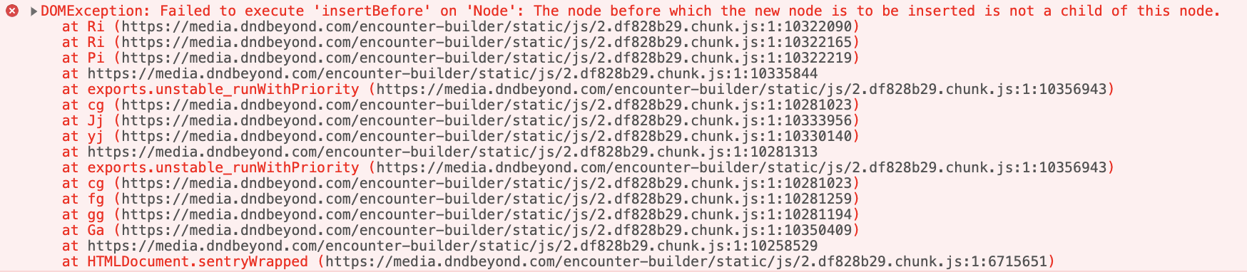 JavaScript error with any monsters in the encounter builder · Issue #838 · kakaroto/Beyond20 ...