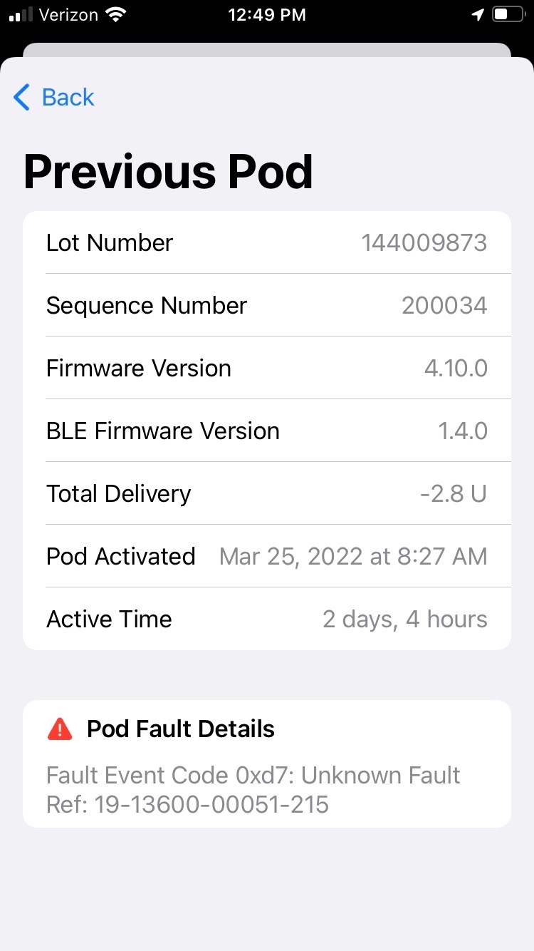 Failed Dash Pod (Dev) · Issue #1657 · LoopKit/Loop · GitHub