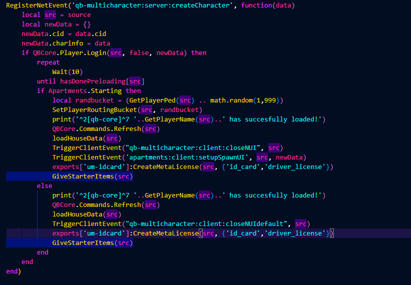 issues with character spwan item when you create new player · Issue #46 · alp1x/um-idcard · GitHub