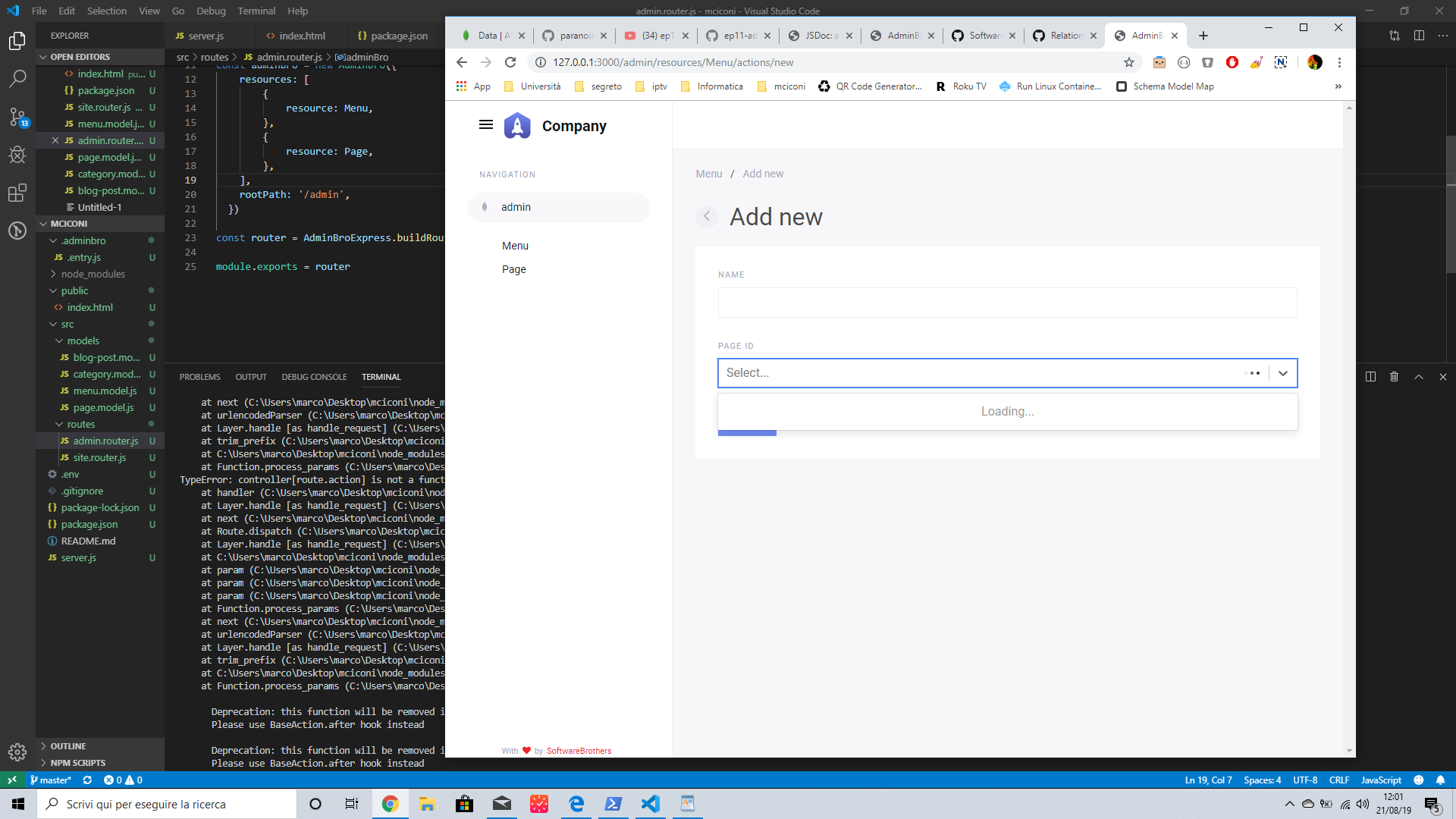 Relation not Work and other issues · Issue #127 · SoftwareBrothers/adminjs · GitHub