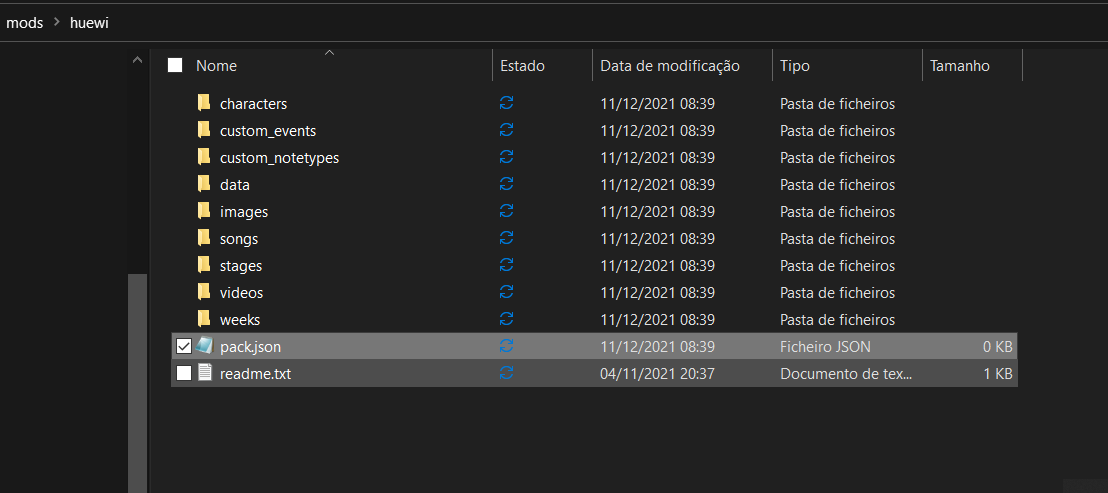 Where does the "pack.json" for the description and stuff goes? · Issue #1929 · ShadowMario/FNF ...